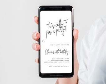 Editable Party Invitation Template, Let's Celebrate, This Calls for a ...