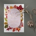 Fall Floral Birthday Party Invitation Template, Autumn Woman's Birthday ...