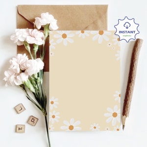 Editable Blank Daisy Template, Daisy Custom Sign, Daisy Invitation ...