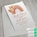 Boho Rainbow Baby Shower Welcome Sign Template, Printable Welcome Sign ...