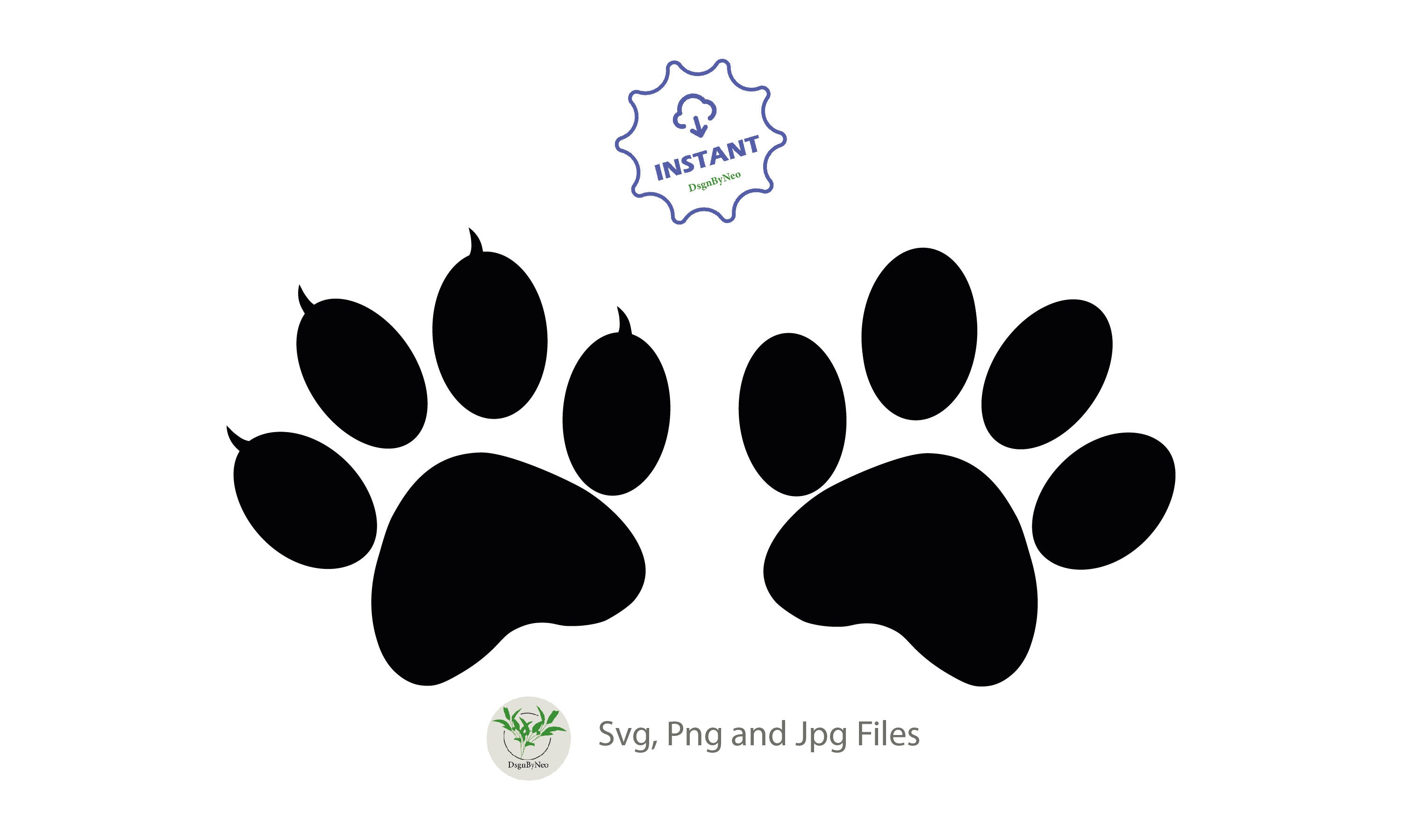 Paw Svg, Cat Paw Svg, Dog Paw Svg, Pet Paw Svg, Animal Paw Svg ...