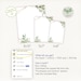 Eucalyptus Greenery Gold Border Microsoft Word Template, Elegant ...