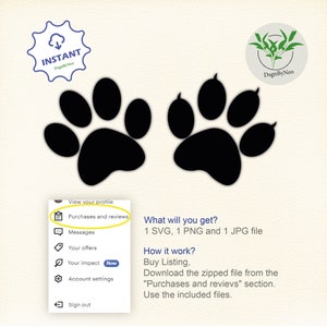Paw Svg, Cat Paw Svg, Dog Paw Svg, Pet Paw Svg, Animal Paw Svg ...