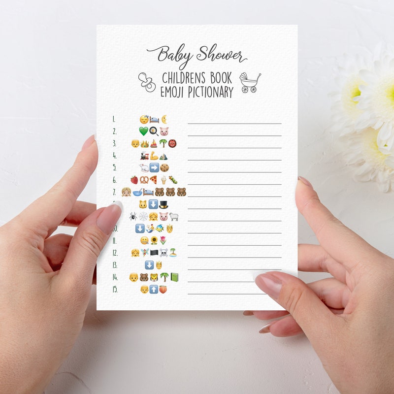 Baby Shower Pictionary - Etsy