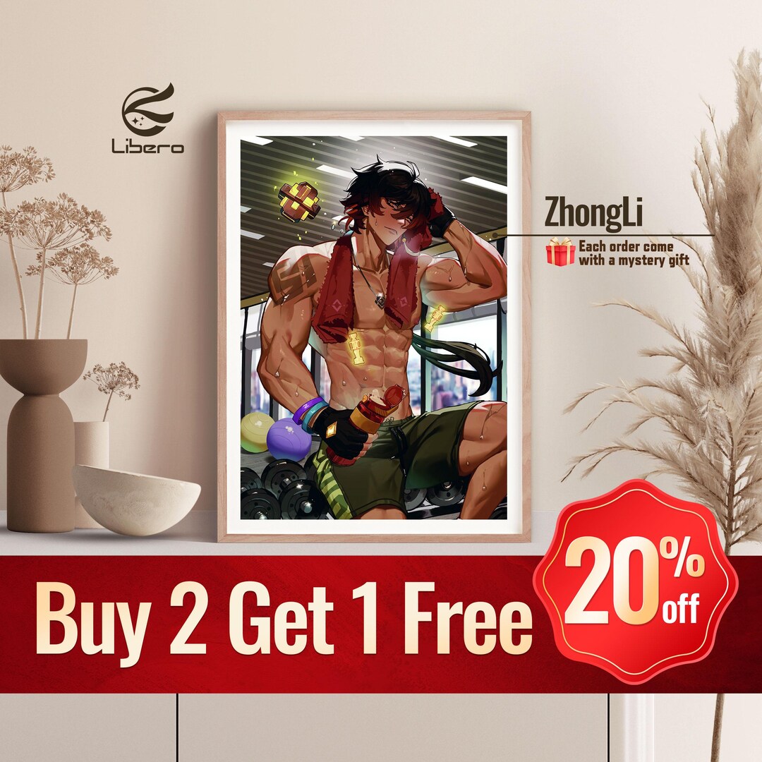 Zhongli Poster | Genshin Impact Poster | Fan Art Print | Anime Poster ...