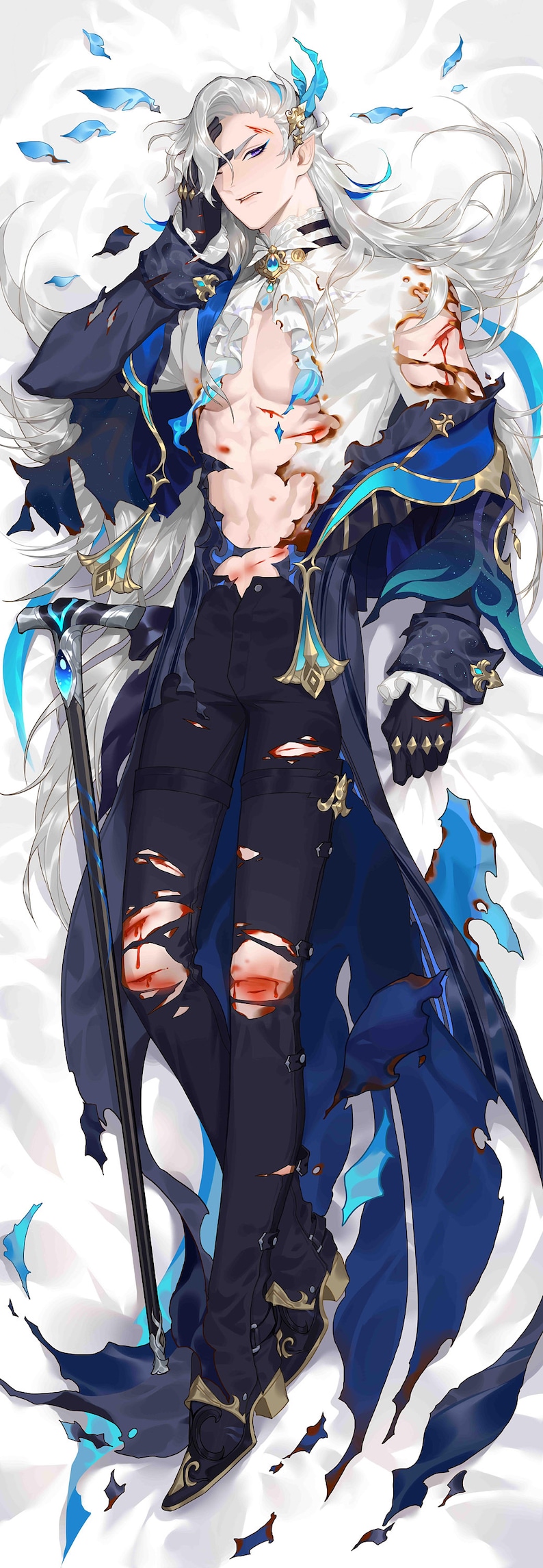 Neuvillette Full Body Pillow Case Double Sided 2-way Tricot - Etsy ...