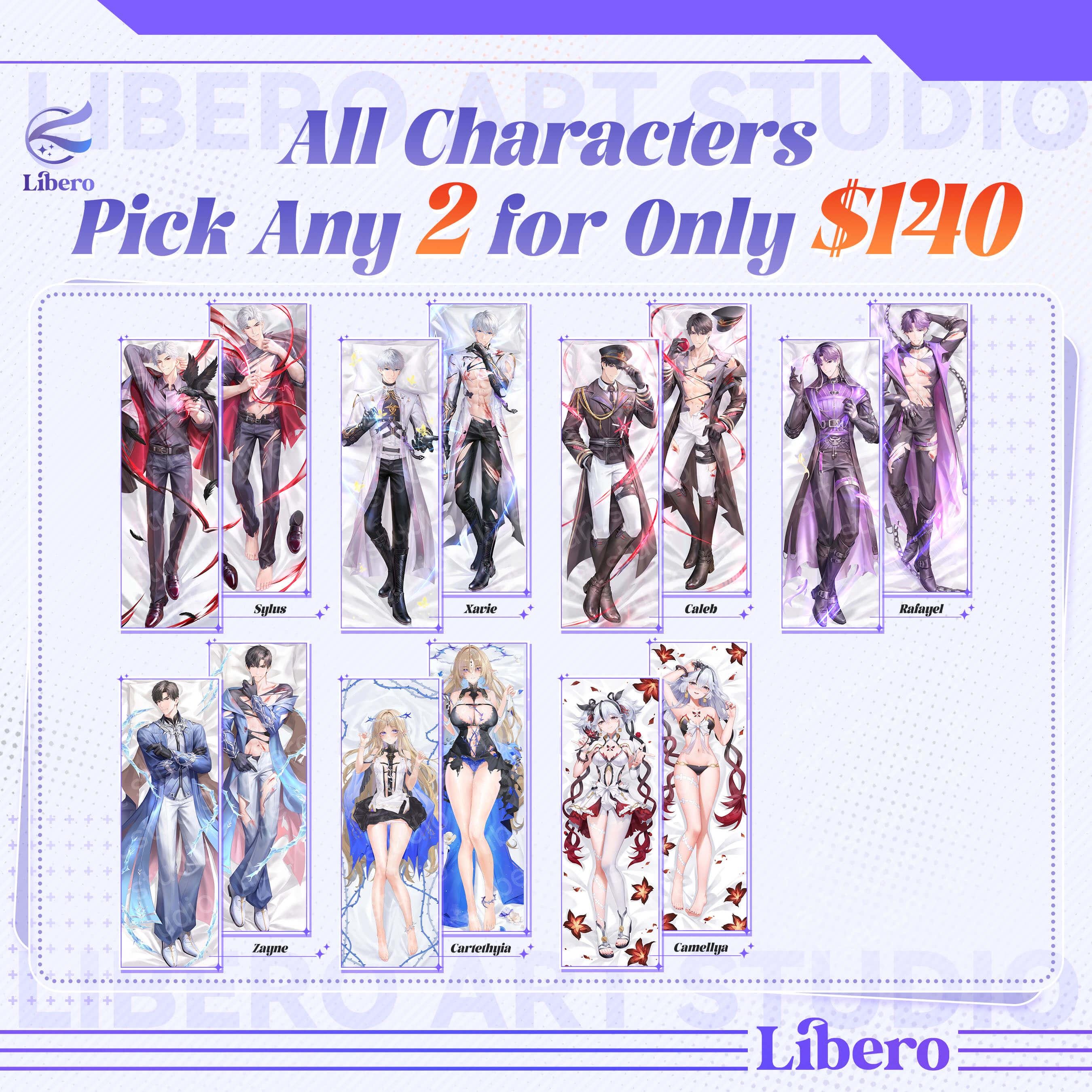 Zayne Dakimakura | Love and Deepspace Body Pillow Cover, 2-way Tricot ...