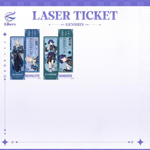 Honkai: Star Rail Souvenir Laser Ticket | Silver Wolf Double-sided ...