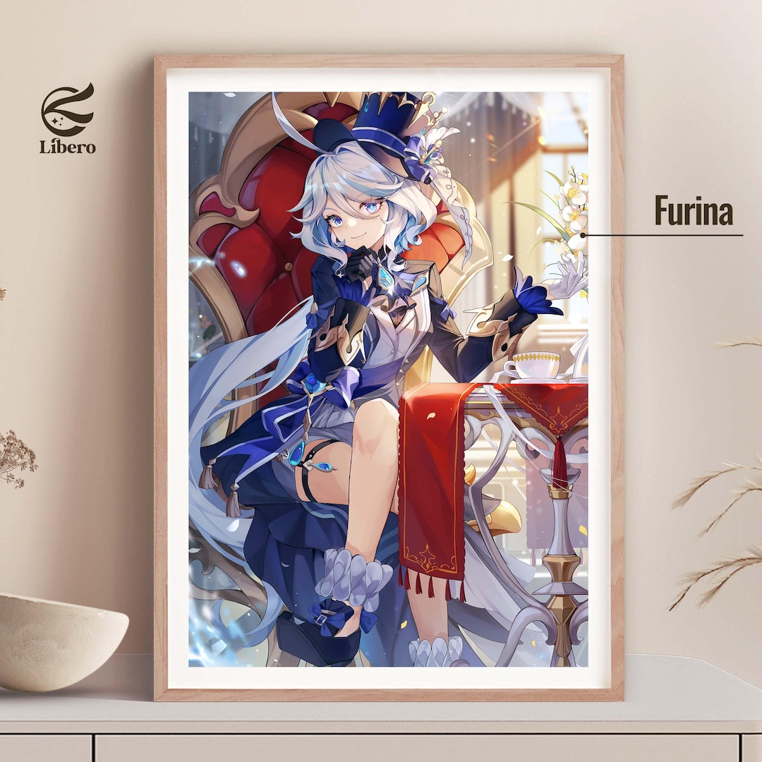 Furina Poster | Genshin Impact Fan Art Print - Etsy