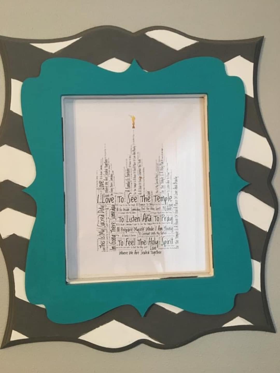 Temple Word Art and Frame - Etsy