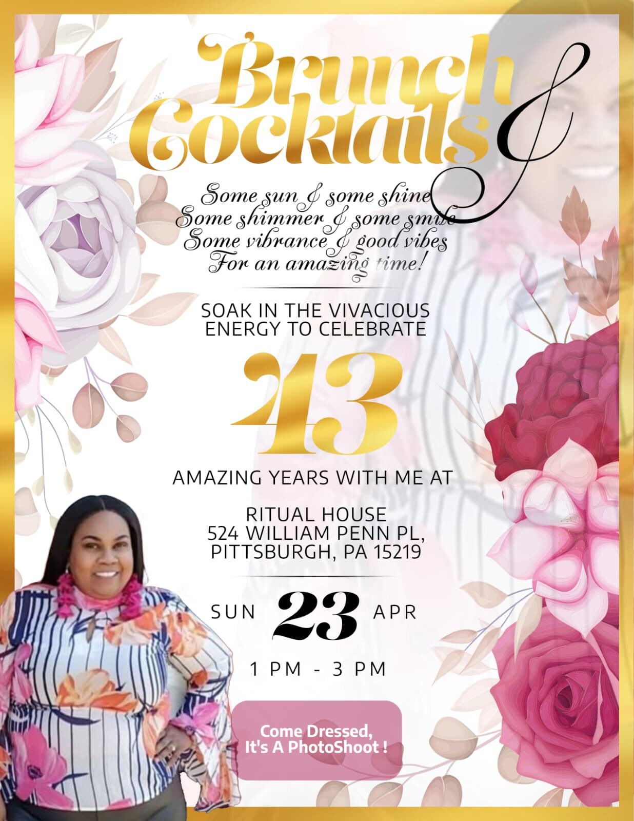 Invitation Flyer, Party Flyer, Custom Flyer, Modern Flyer Design, Bruch ...
