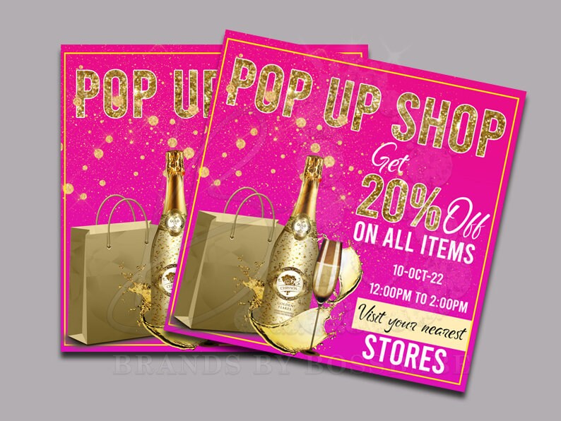 I Will Design Custom POP UP SHOP Flyer, E-flyer, Social Media Flyer ...