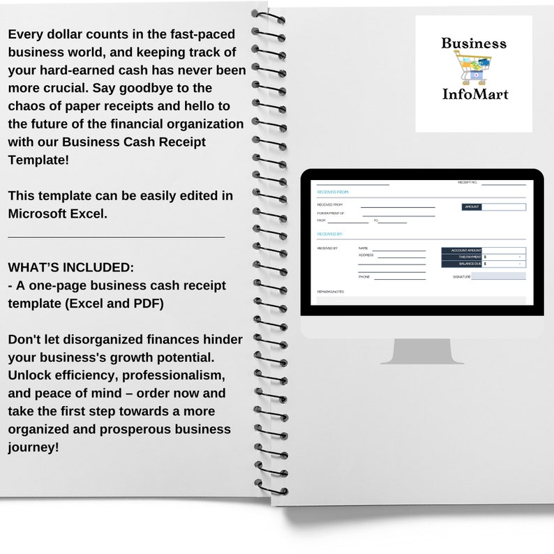 Business Cash Receipt Template - Etsy
