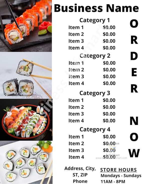 Sushi Menu Names