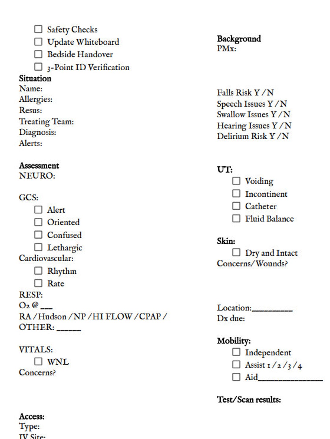 ISBAR Handover for Graduate Nurses, Registered Nurses, Allied Health ...