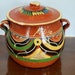Vintage 1950's Mexican Bean Pot W/lid. Folk Art Style With Vibrant Hand ...