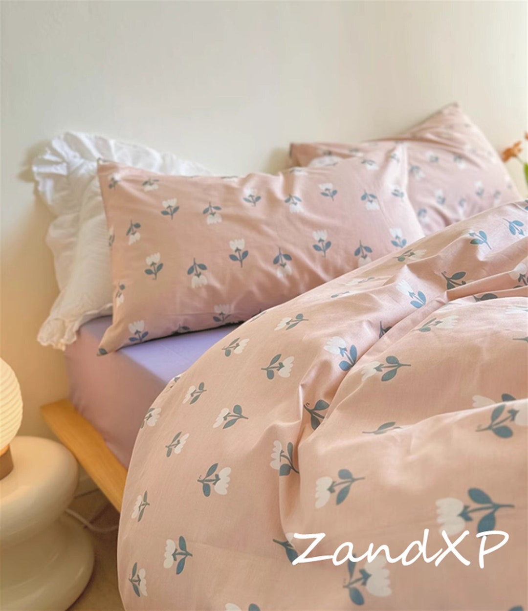 Simple Rustic Floral Duvet Cover Set Full,cotton Floral Duvet Cover ...