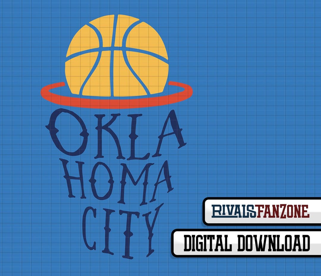 Oklahoma City Basketball .svg / .png /.ai Digital File, OKC Template ...