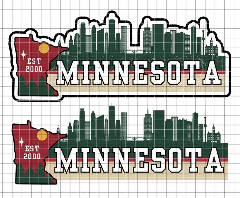 Minnesota Hockey SVG, MN Template, Cut File (digital Download) - Etsy
