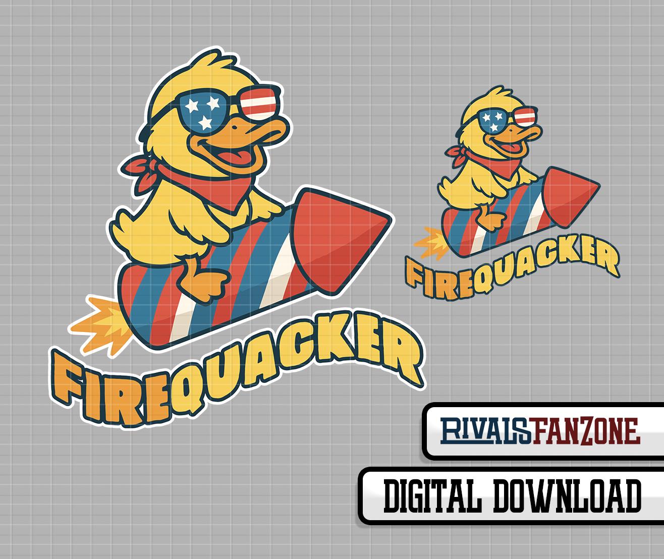 Firequacker Duck Patriotic .svg / .png /.ai Digital File, 4th of July ...