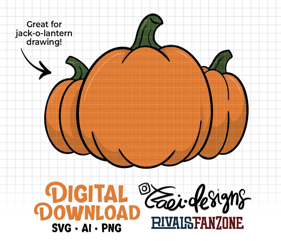Jack-o-lantern & Pumpkin Clipart, .svg .png .ai, Halloween (digital ...