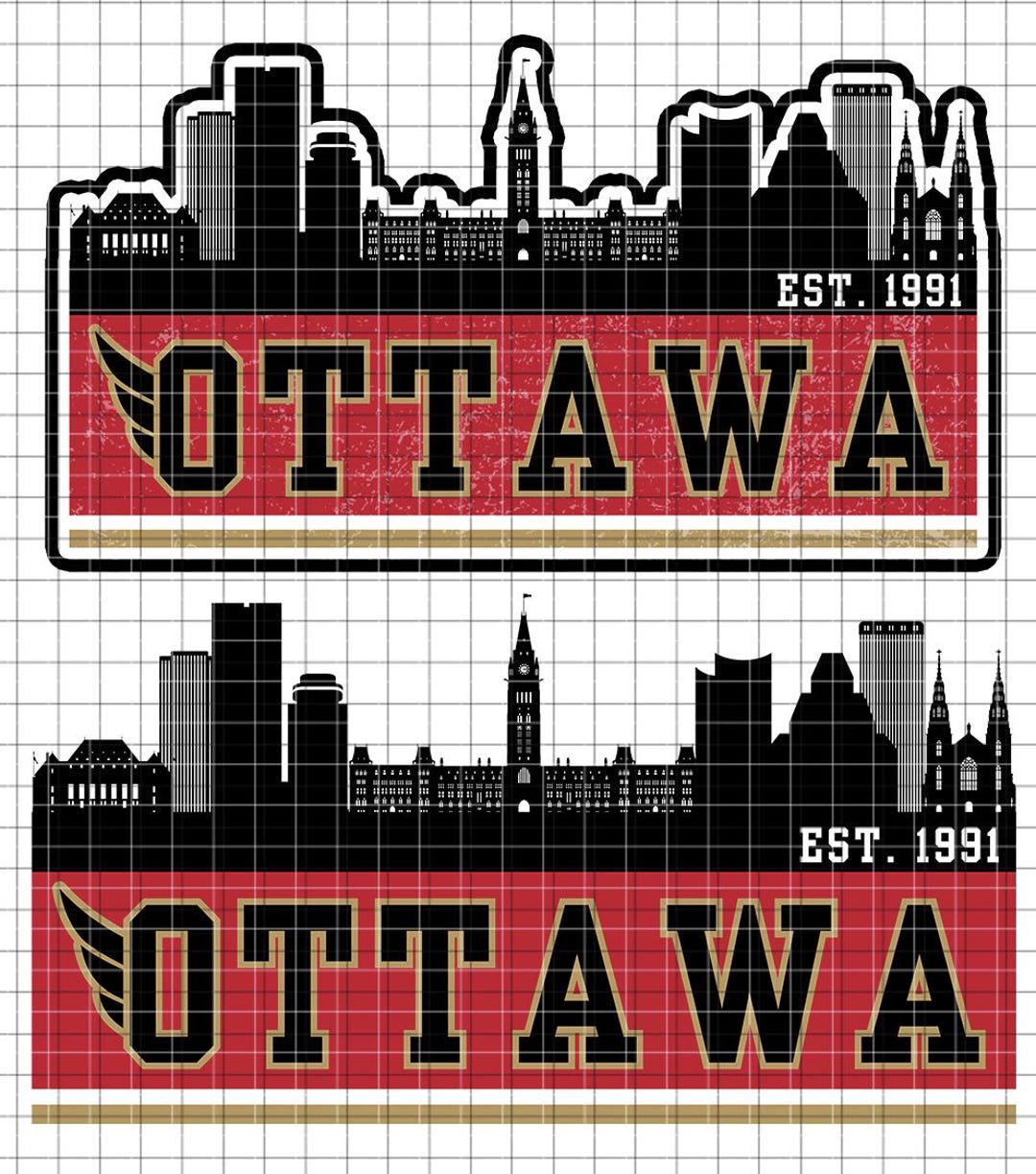 Ottawa Hockey SVG, Canada Skyline, Cricut Cut File (digital Download ...