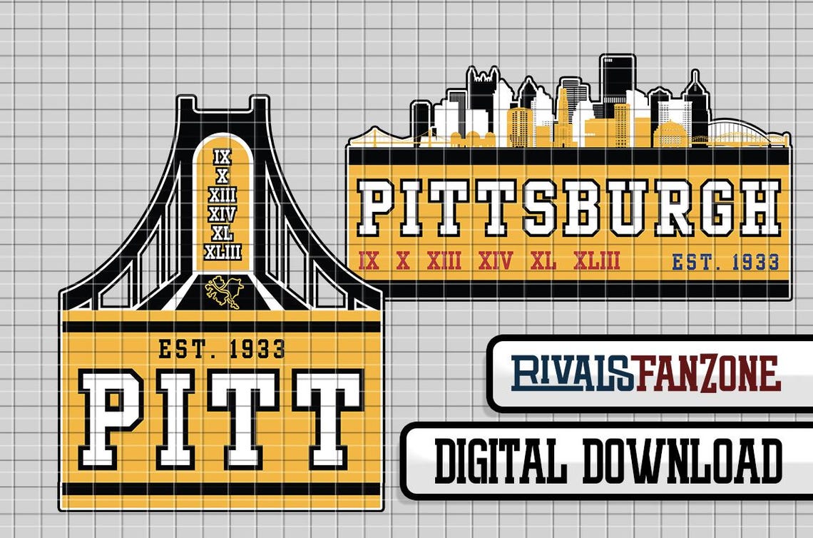 Pittsburgh PITT Football (svg, Png, Ai Files) (digital Download) - Etsy
