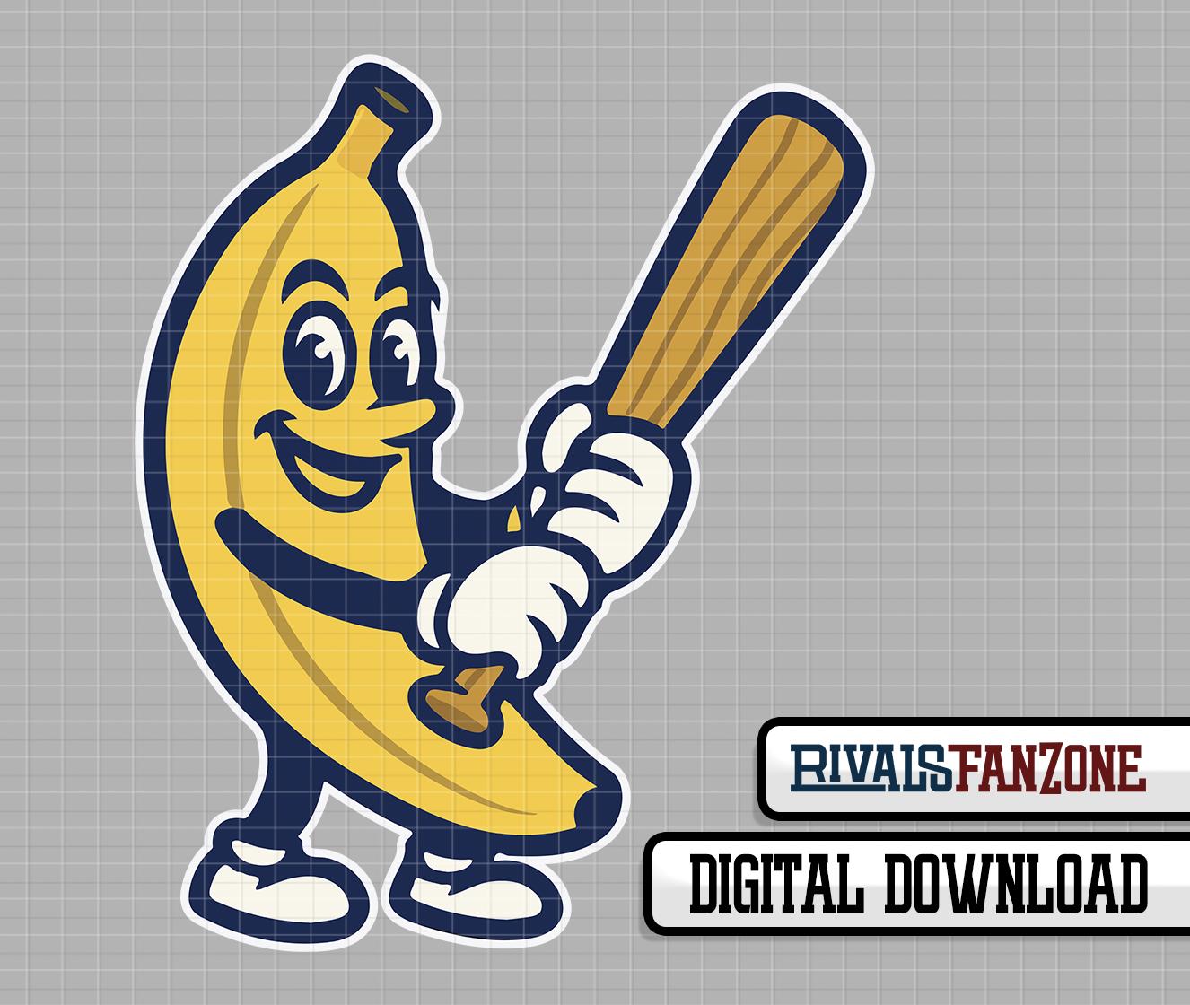 Baseball Banana .svg / .png /.ai Digital File, Georgia Vector, Template ...