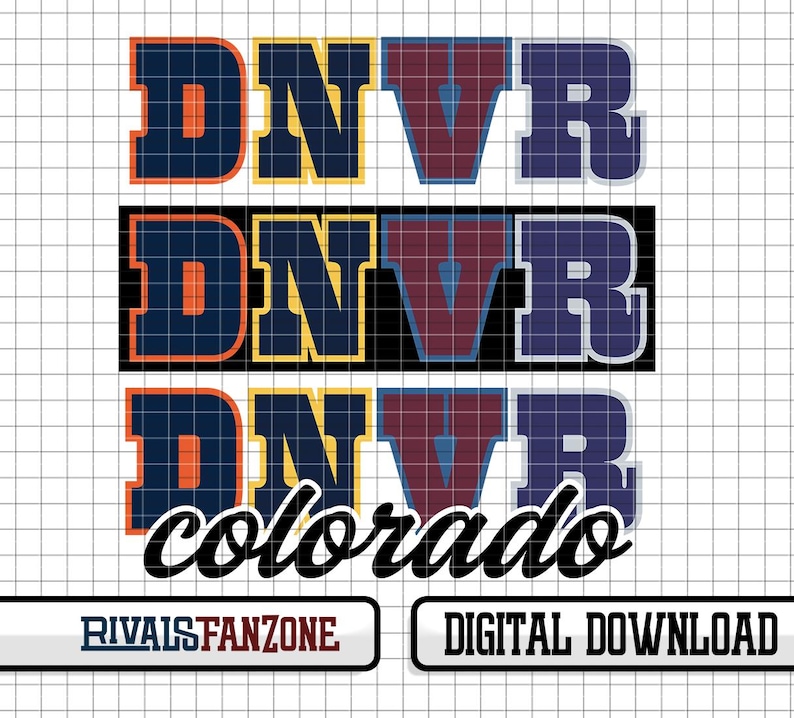Denver Sports .svg / .png /.ai Digital File, Template, Cut Files ...