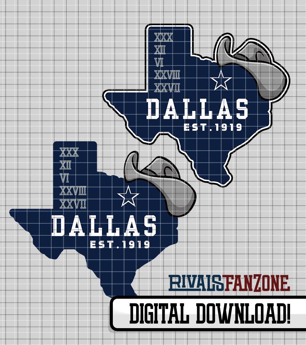 Dallas Football .svg / .png /.ai Digital File, Texas Template, Cut ...
