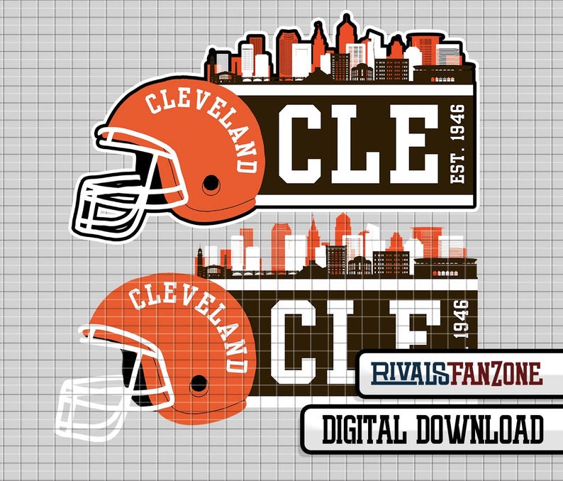 Cleveland Football SVG, CLE Design, Cut Files (digital Download) - Etsy