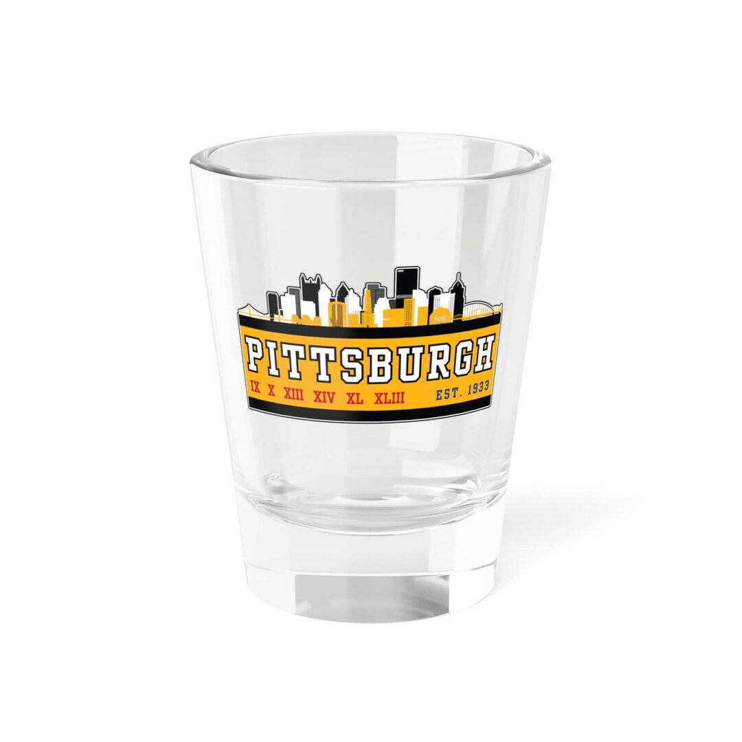 Pittsburgh Football Shot Glass, 1.5oz, Team Spirit, Kitchenware ...