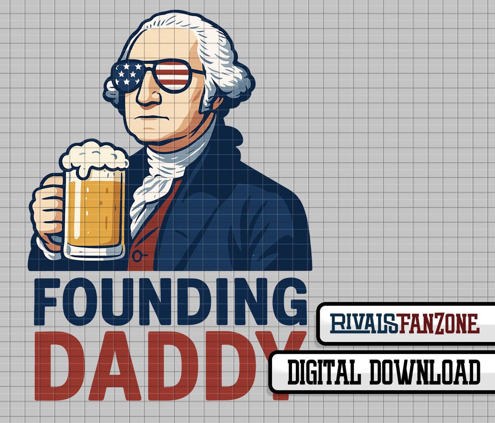 Founding Daddy .svg / .png /.ai Digital File, 4th of July Template, Cut ...