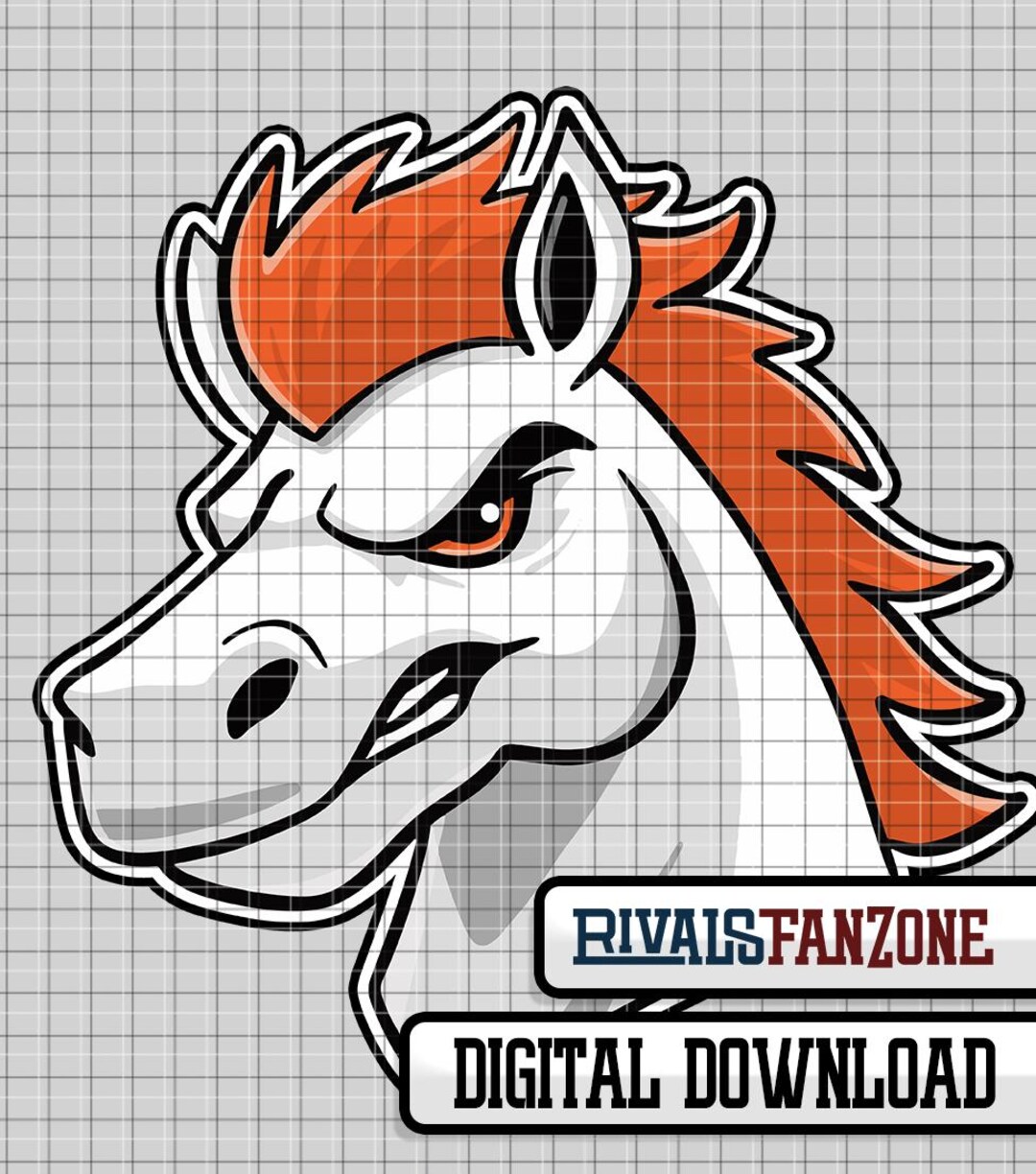 Bronco / Mustang Hand-drawn Illustration .svg / .png /.ai Digital File ...