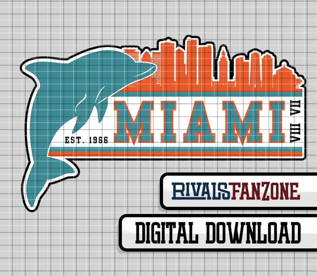 Miami Football SVG, PNG, AI, Cut Files, Florida Vector (digital ...