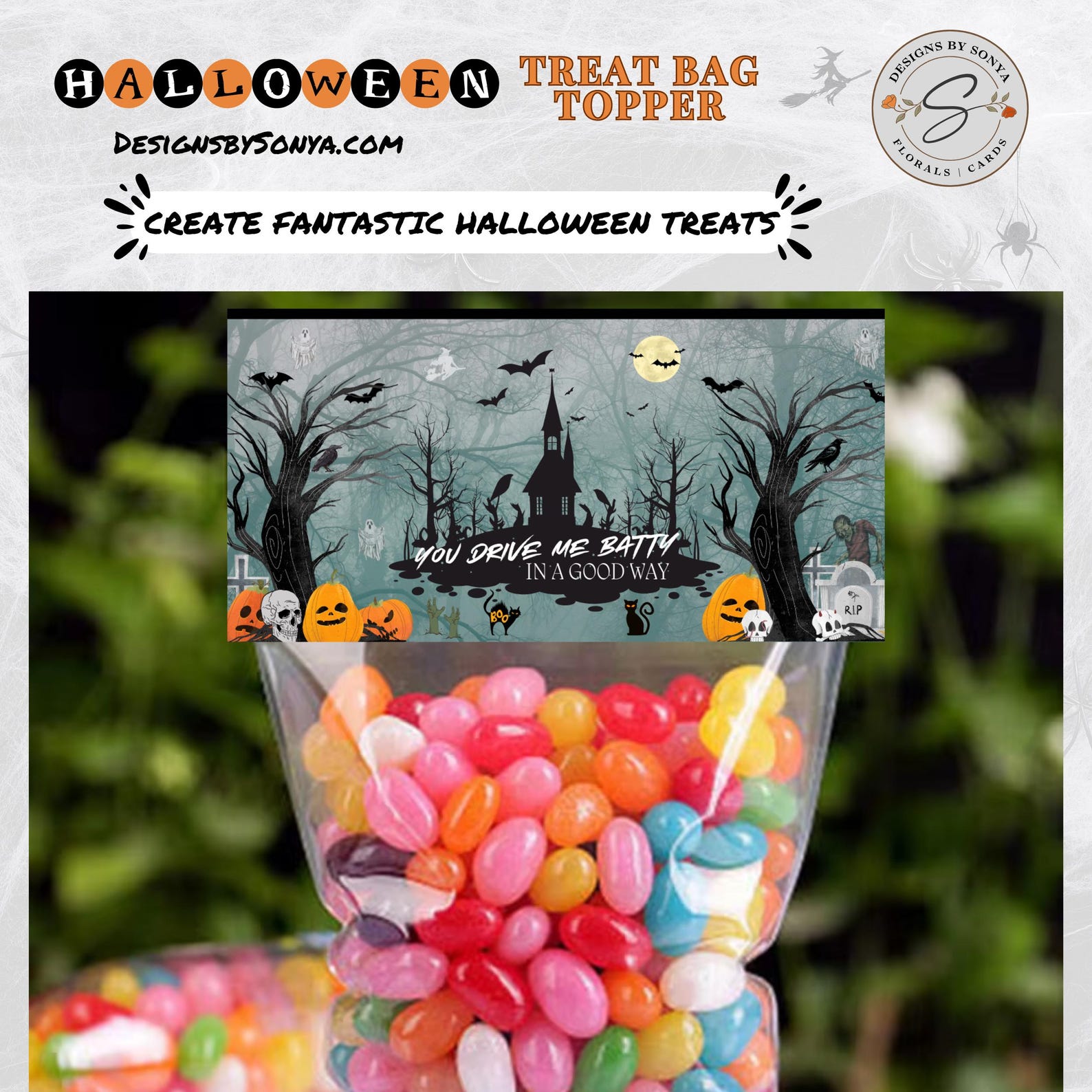 Halloween Treat Bag Toppers Printable – Set of 4 | Boo-tiful & Fun ...