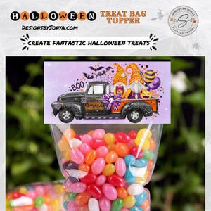 Halloween Treat Bag Toppers Printable – Set of 4 | Boo-tiful & Fun ...