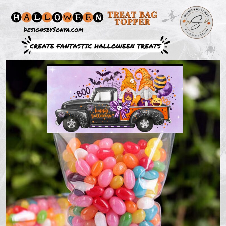 Halloween Treat Bag Toppers Printable – Set of 4 | Boo-tiful & Fun ...