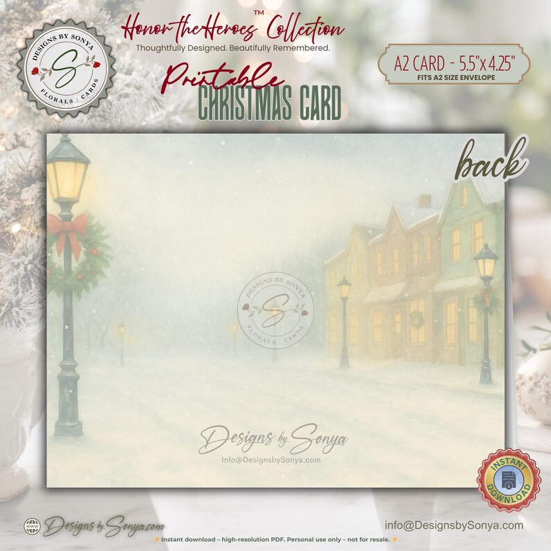 Printable Fireman Santa Christmas Card, Firefighter Holiday Greeting ...