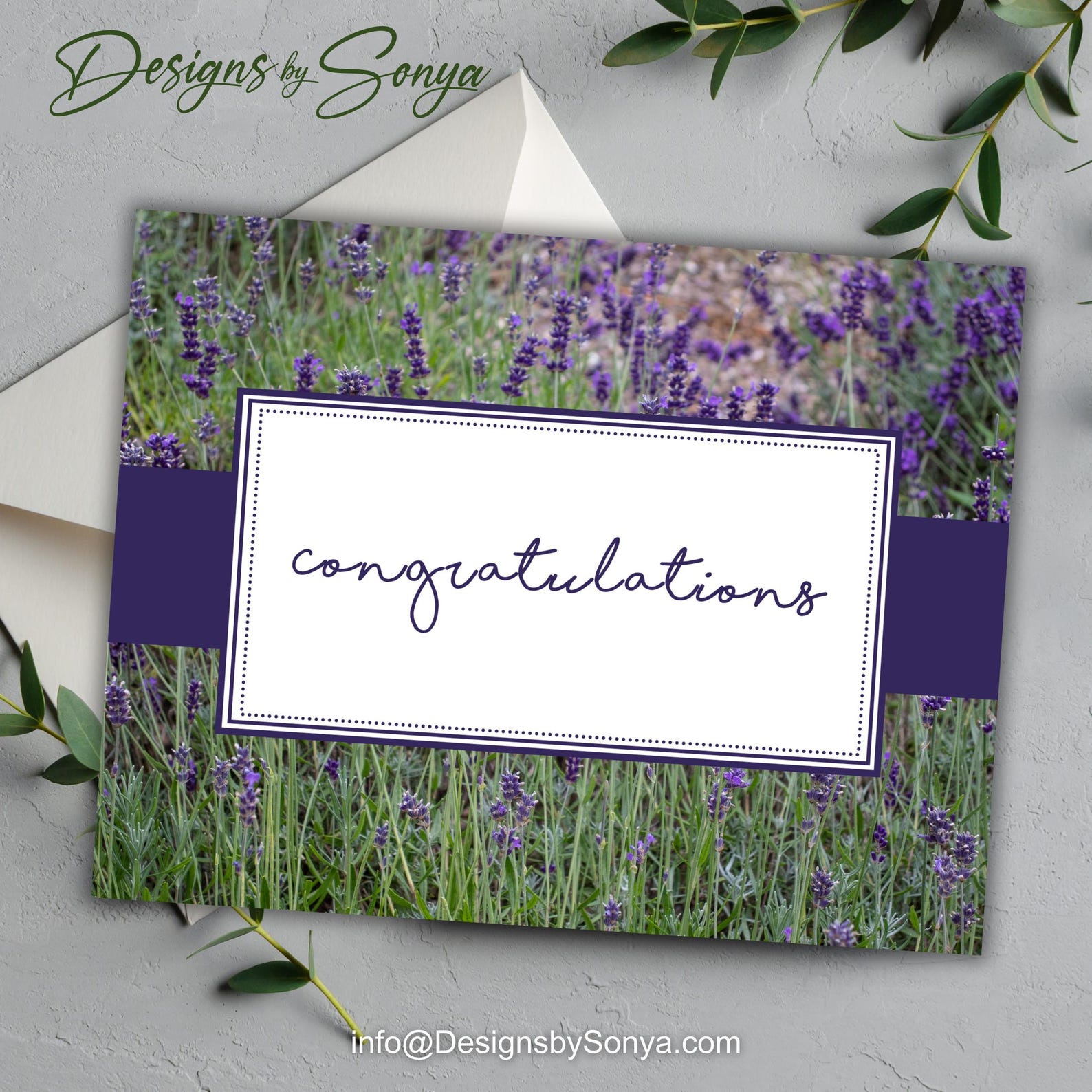 Printable A2 Congratulations Graduation Card | Lavender | Instant ...