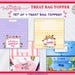 Set of 4 Valentine's Day Treat Bag Toppers Printable – DIY Candy Bag ...