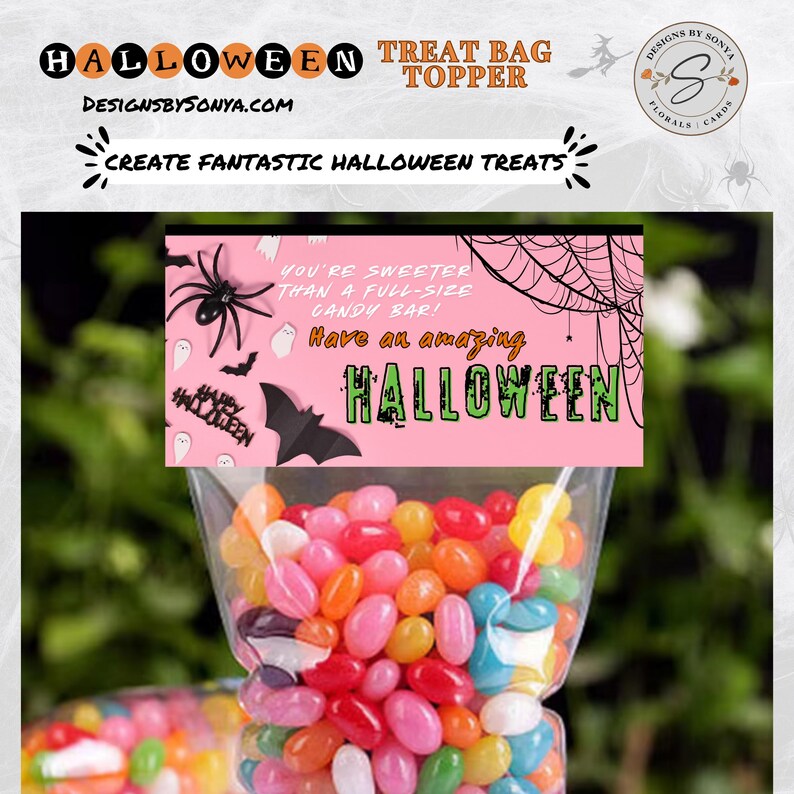 Halloween Treat Bag Toppers Printable – Set of 4 | Boo-tiful & Fun ...