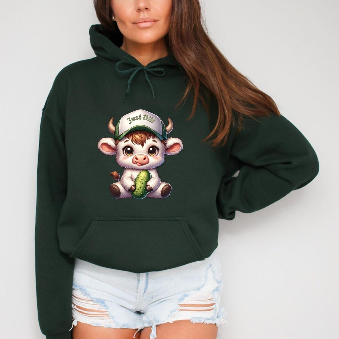 Pickle Highland Cow Shirt, Pickle Cow Sweatshirt, Pickle Highland Cow ...