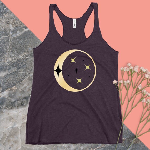 Moon Phase & Stars Lunar Phase Celestial Boho Retro Graphic - Etsy