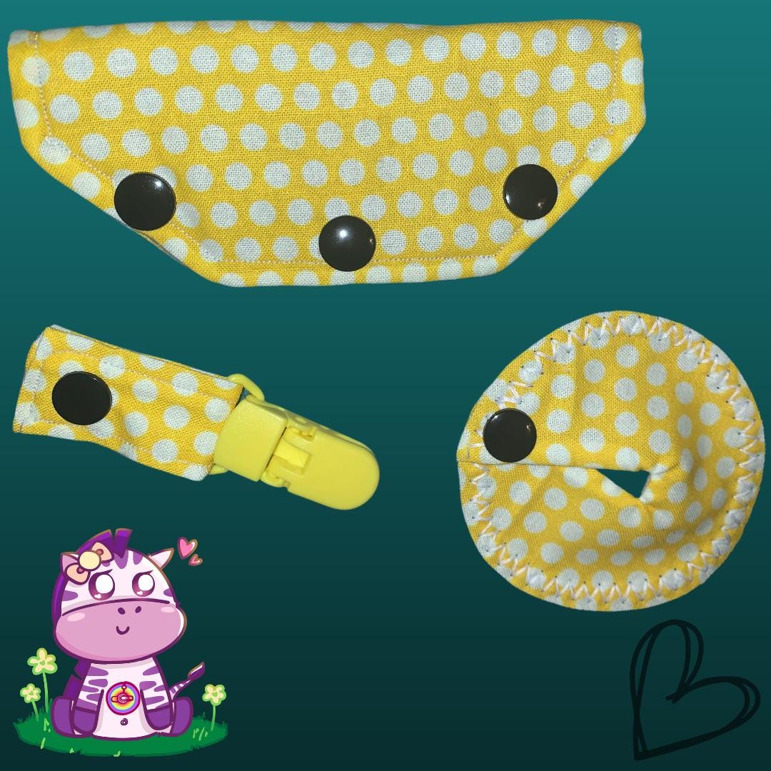 Tubie Set Yellow | Port Cover, Tubie Clip & Gtube Pad | Boy, Girl ...