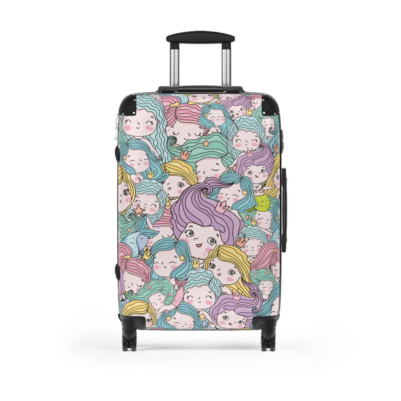 Kawaii Mermaid Suitcase Chibi Gift for Traveler Travel Accessories ...