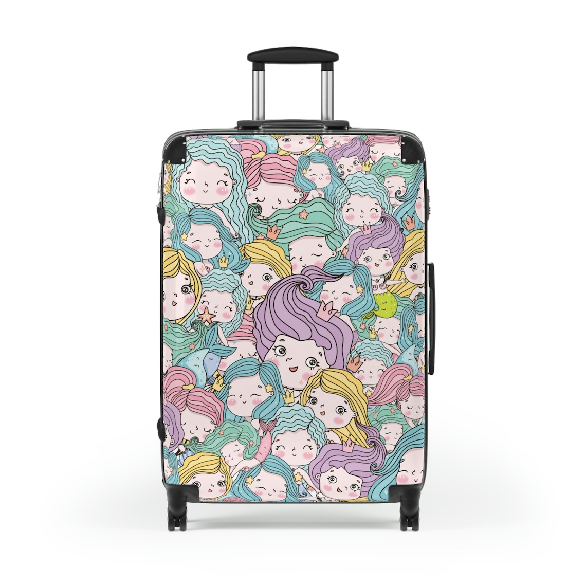 Kawaii Mermaid Suitcase Chibi Gift for Traveler Travel Accessories ...