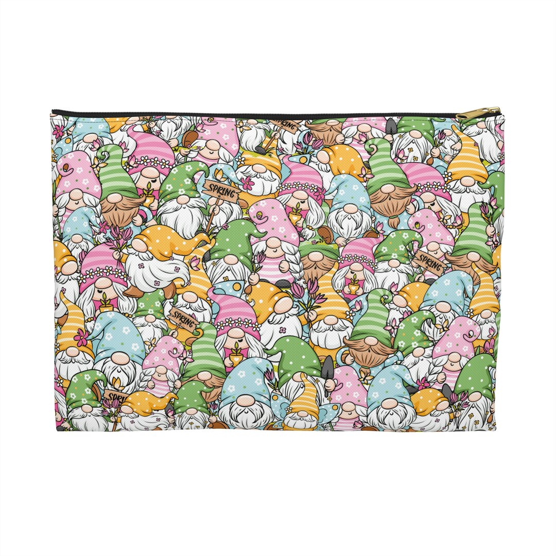 Kawaii Gnomes Accessory Pouch Chibi Gift Makeup Bag or Holder Pencil ...