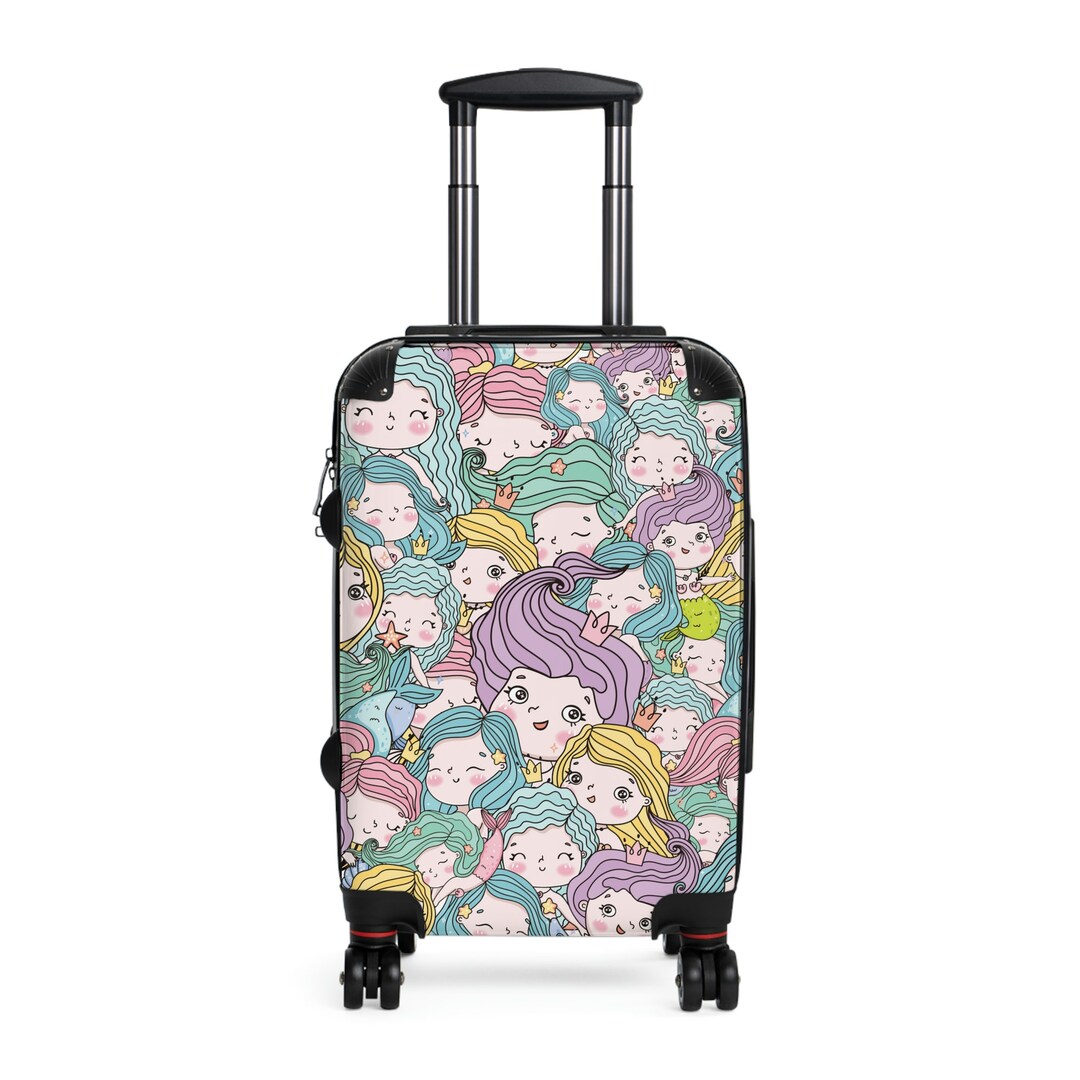 Kawaii Mermaid Suitcase Chibi Gift for Traveler Travel Accessories ...