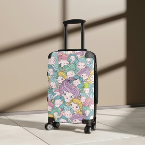 Kawaii Mermaid Suitcase Chibi Gift for Traveler Travel Accessories ...